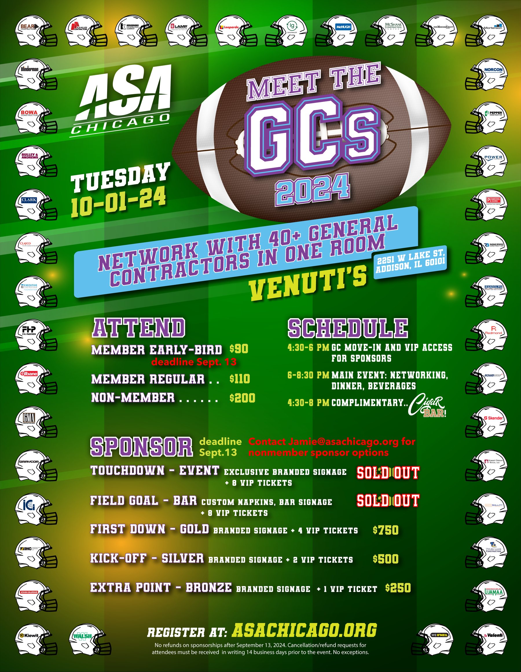 ASA Chicago - Meet the GCs, FOOTBALL THEMED!