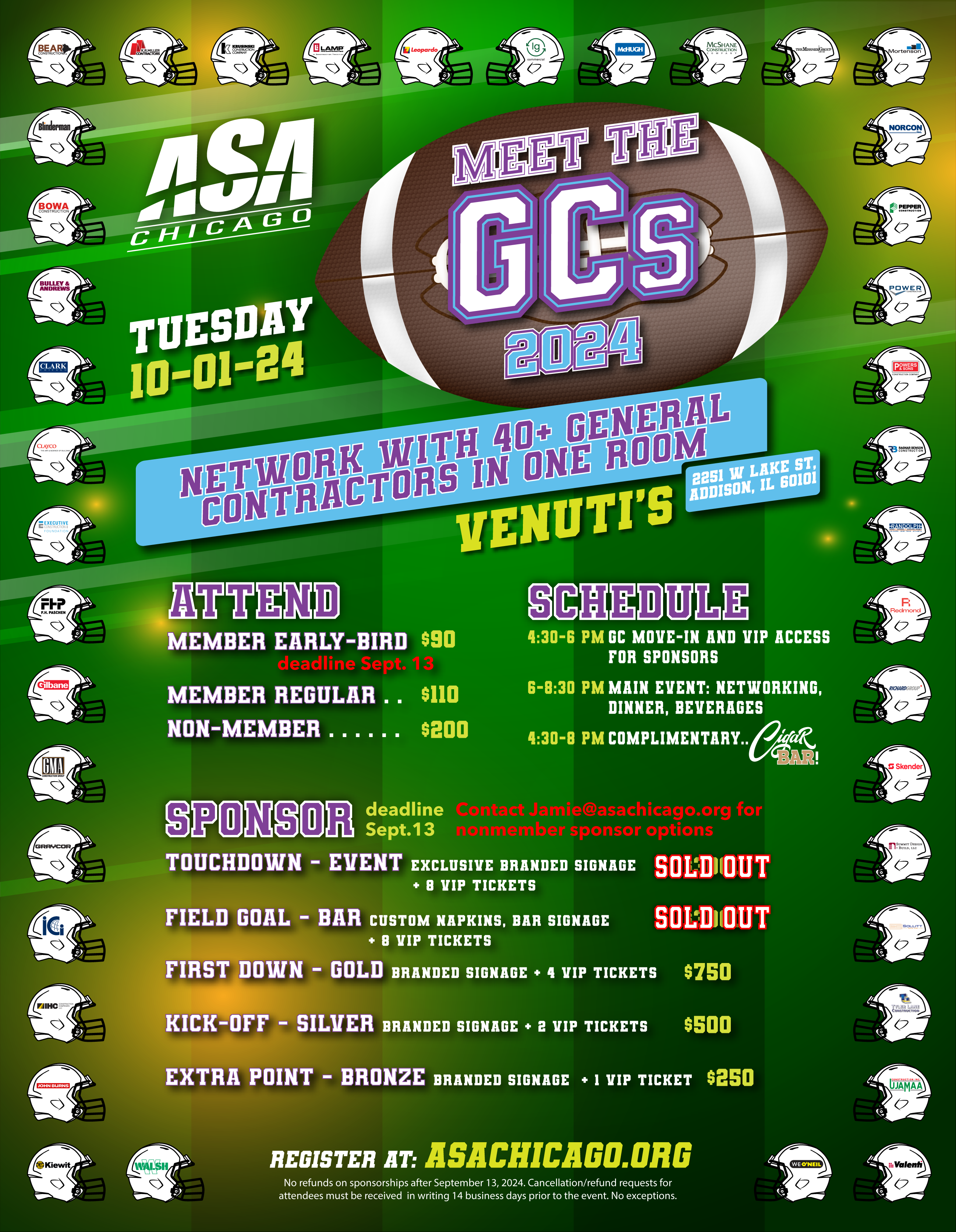 ASA Chicago - Meet the GCs, FOOTBALL THEMED!